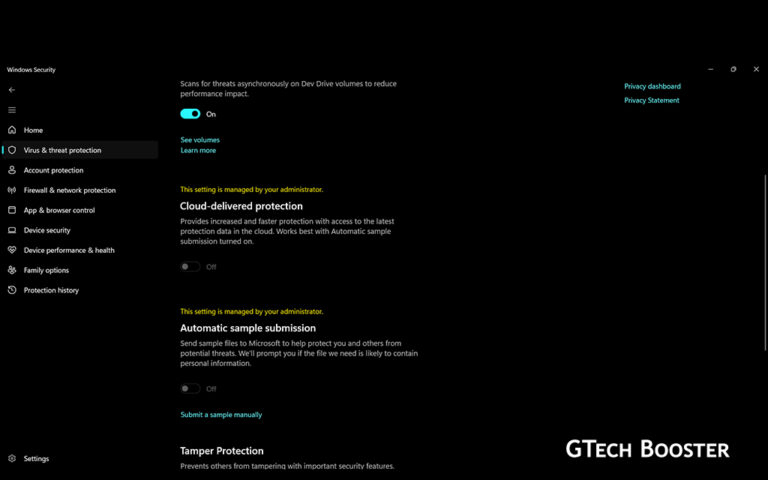 GTech Booster • Stop the nagging about Cloud-delivered Protection and ...